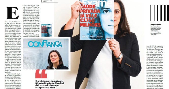 Isabel Vaz, CEO da Luz Saúde, na edição de aniversário da revista Exame ...